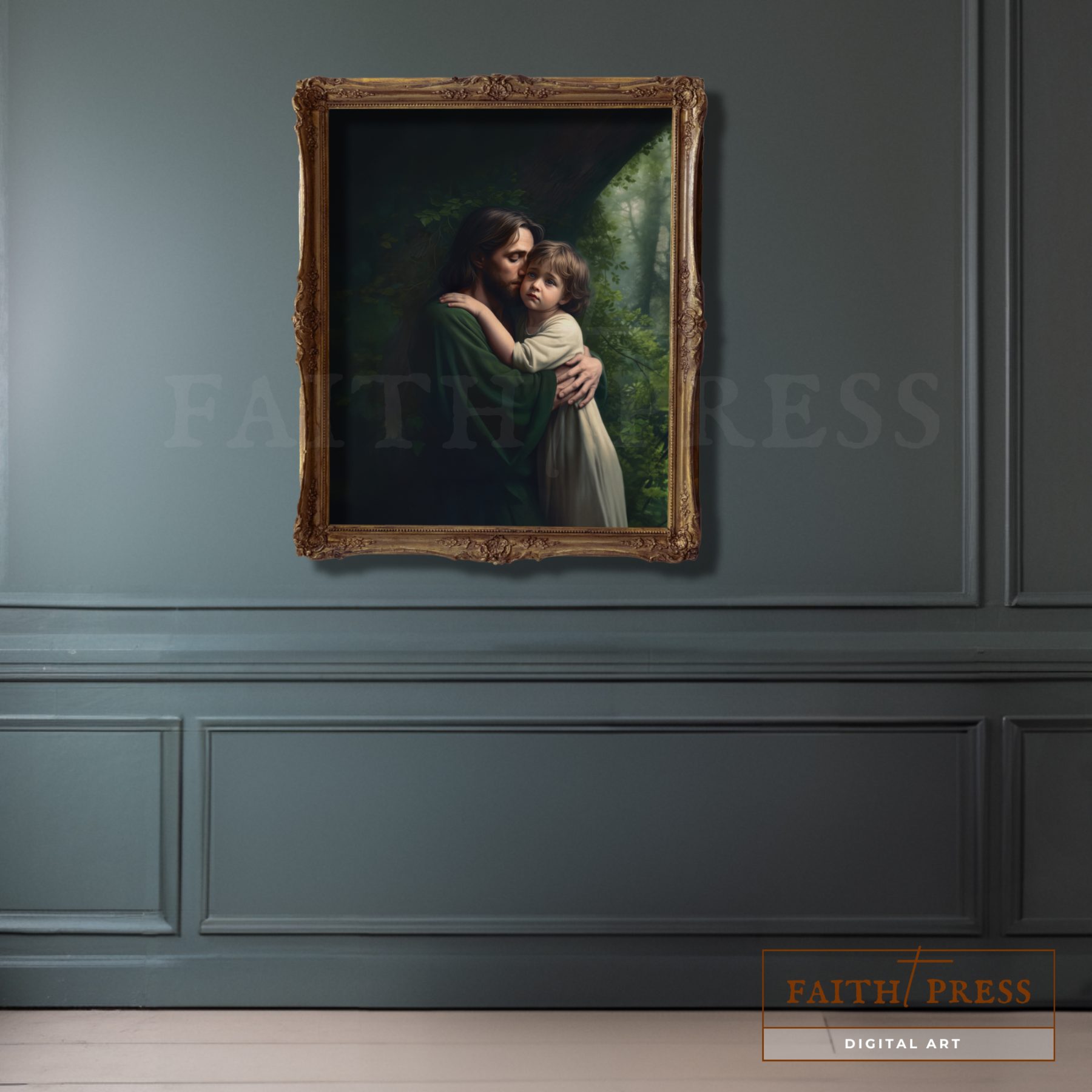 Baptism Gift Digital Christian Art Jesus Child Art Printable Yeshua ...