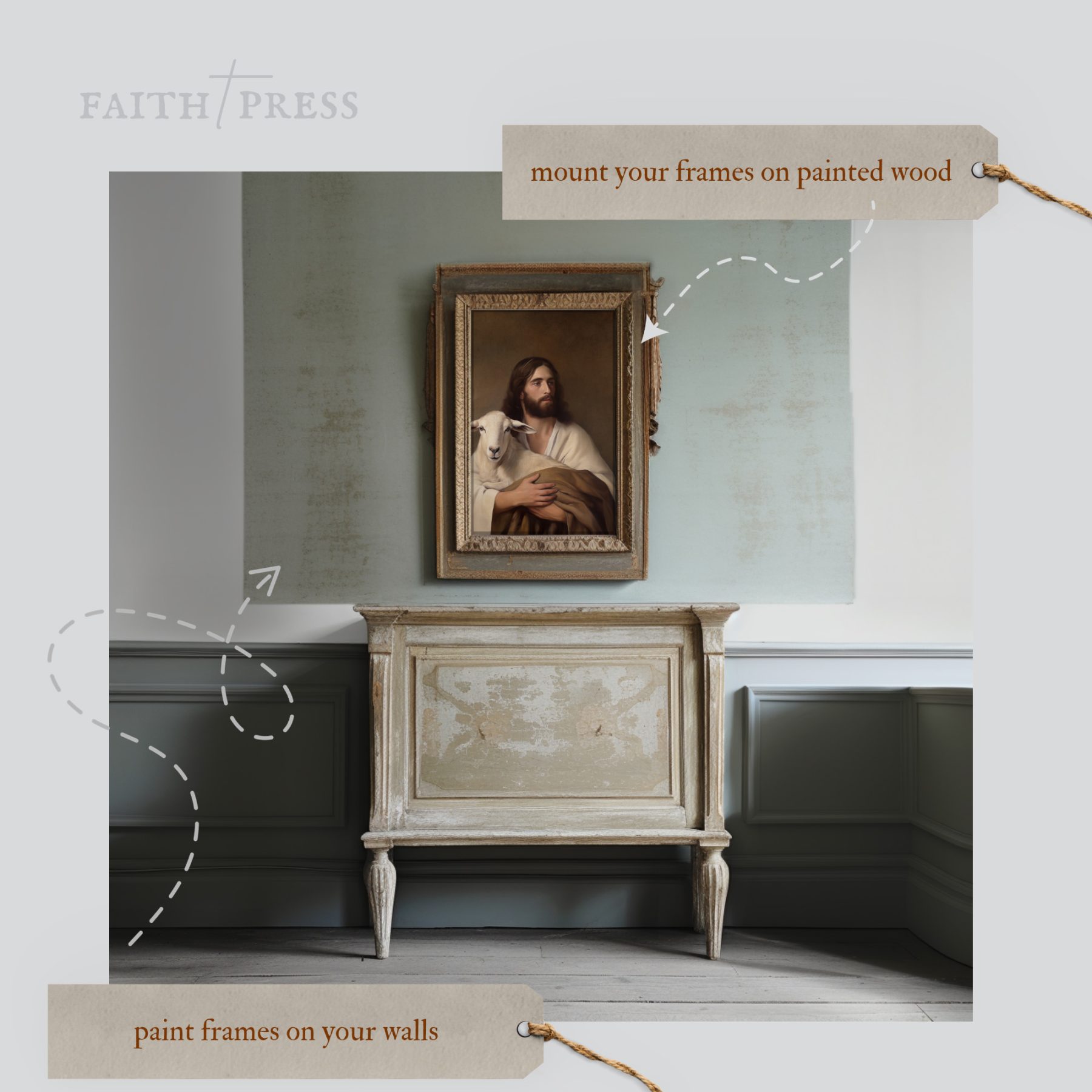 Digital Christian Art Jesus Lamb Art Christian Art Printable Christian ...